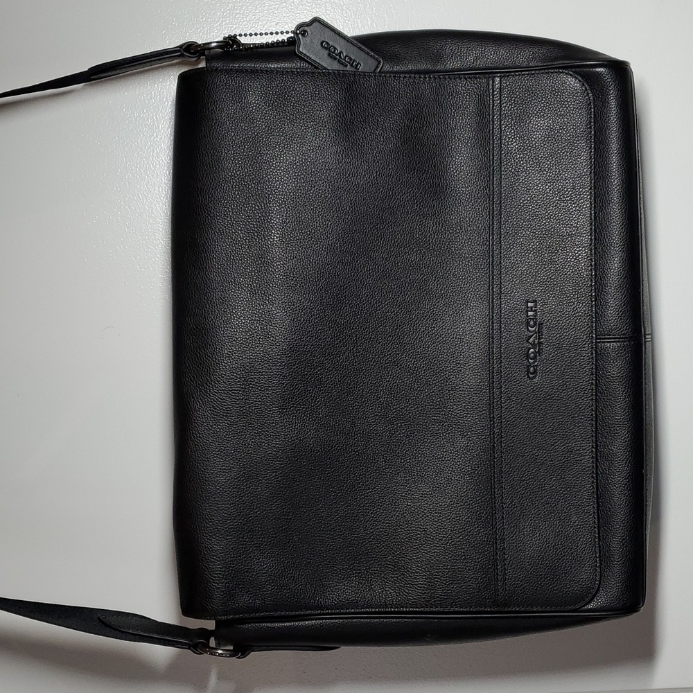 Coach Men's Leather Messenger Bag - Gem